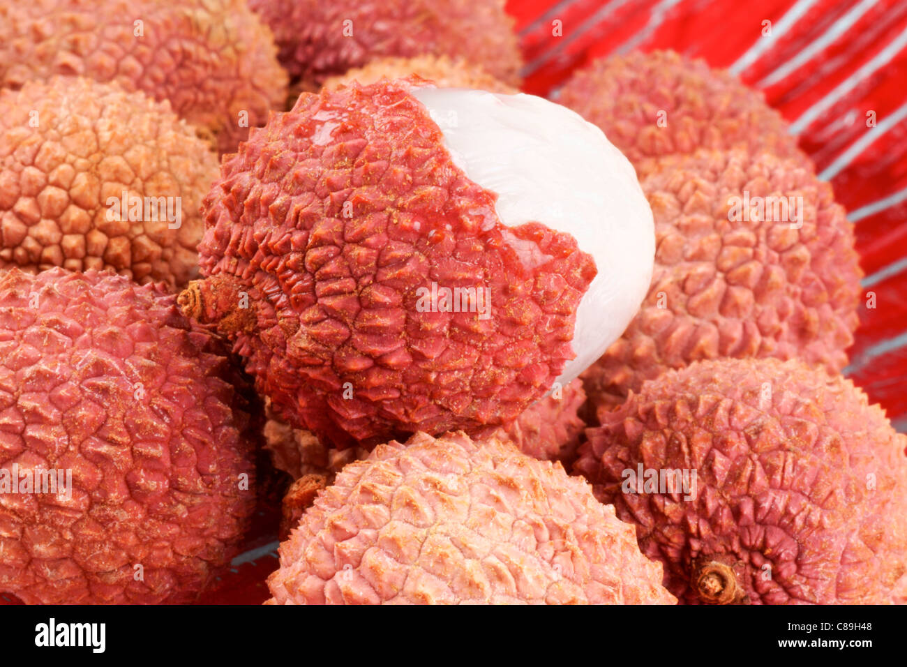 Produce lychee litchi chinensis fruit hi-res stock photography and ...