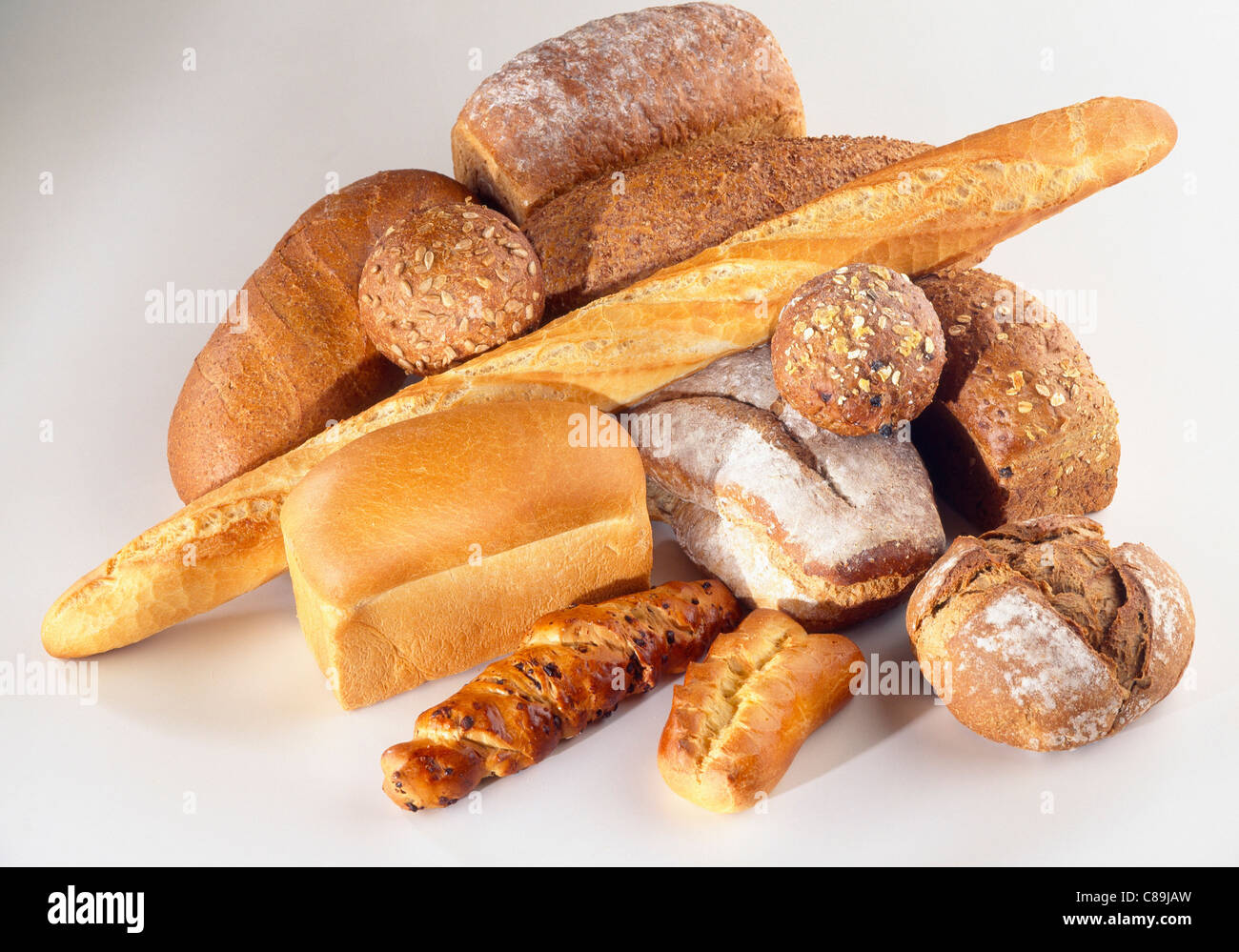 Selection of bread Stock Photo - Alamy
