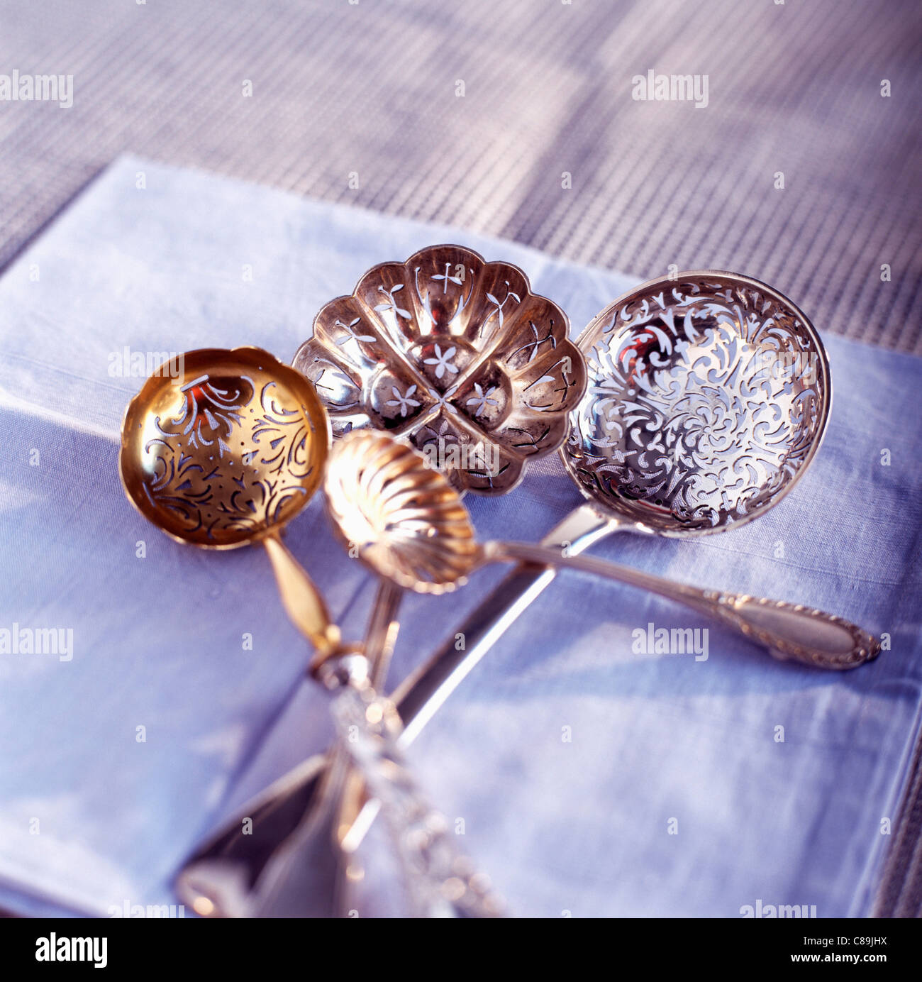 Silver Spoon Sugar High Resolution Stock Photography and Images - Alamy