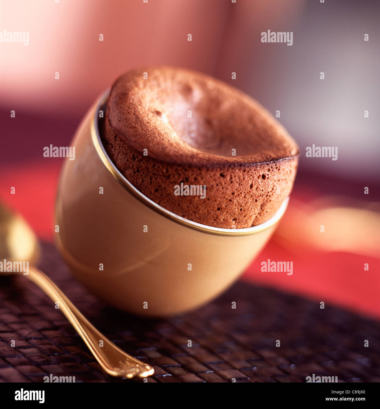 Chocolate and coffee soufflé Stock Photo - Alamy