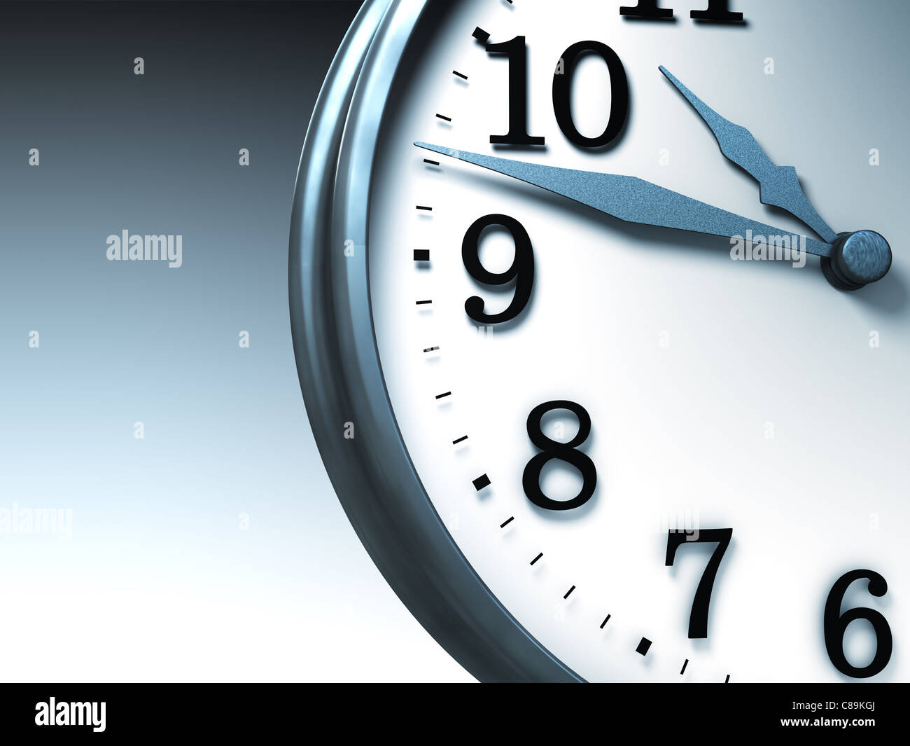 detail of 3d clock Stock Photo - Alamy