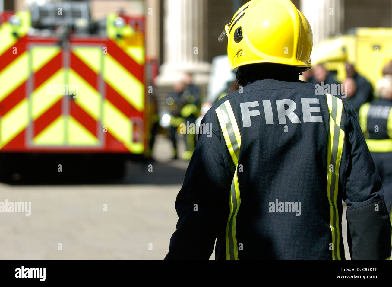 Fireman and Emergency Services in London 2010 Stock Photo - Alamy