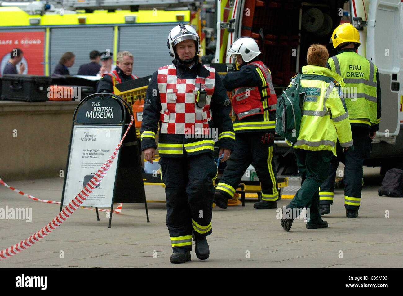 Fireman and Emergency Services in London 2010 Stock Photo - Alamy