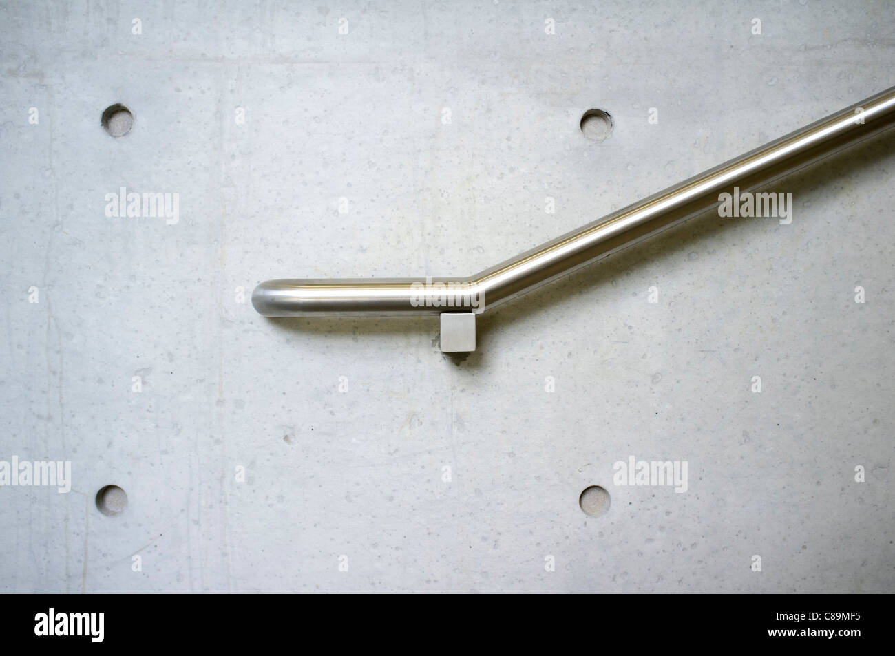 Handrail and wall detail at Langen Foundation art museum designed by ...