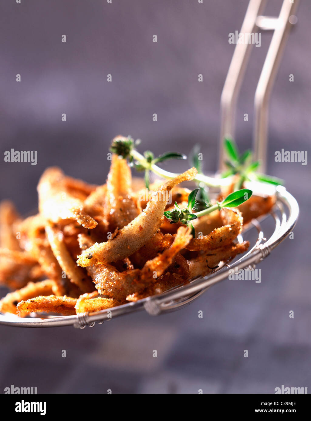 Fried smelt fish Stock Photo - Alamy