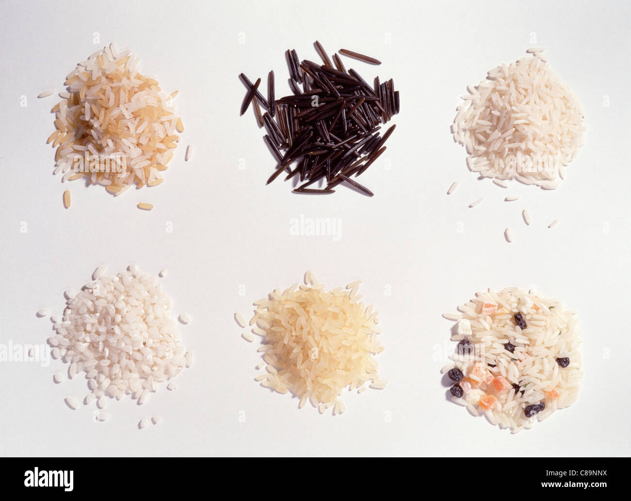Selection of rice Stock Photo - Alamy
