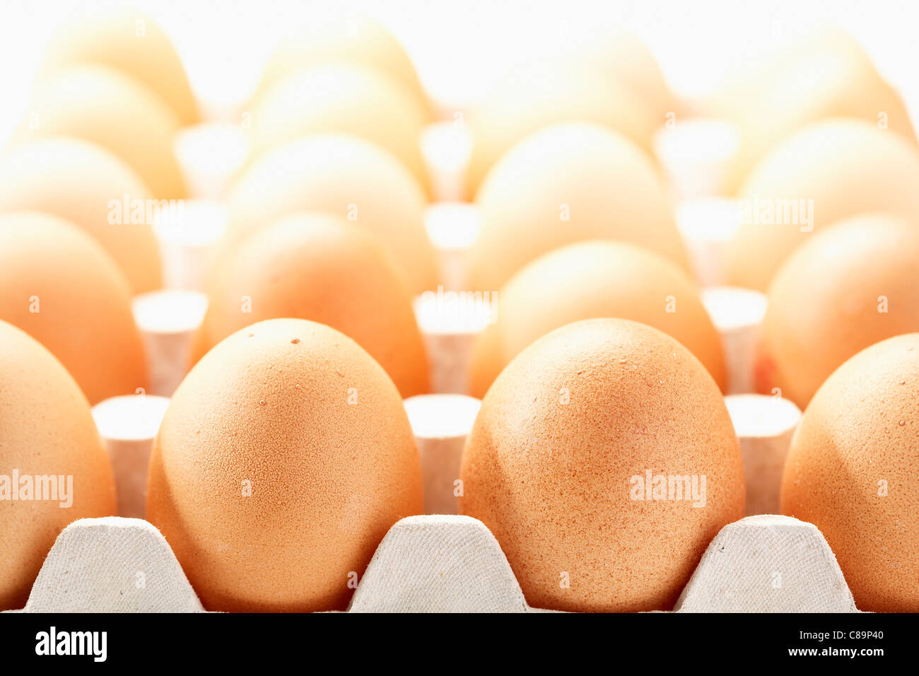 Tray of eggs Stock Photo - Alamy