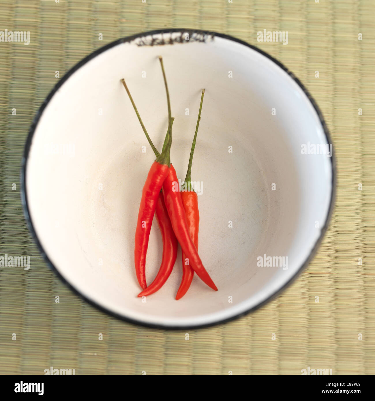 Red chilli pepper bowl hi-res stock photography and images - Alamy
