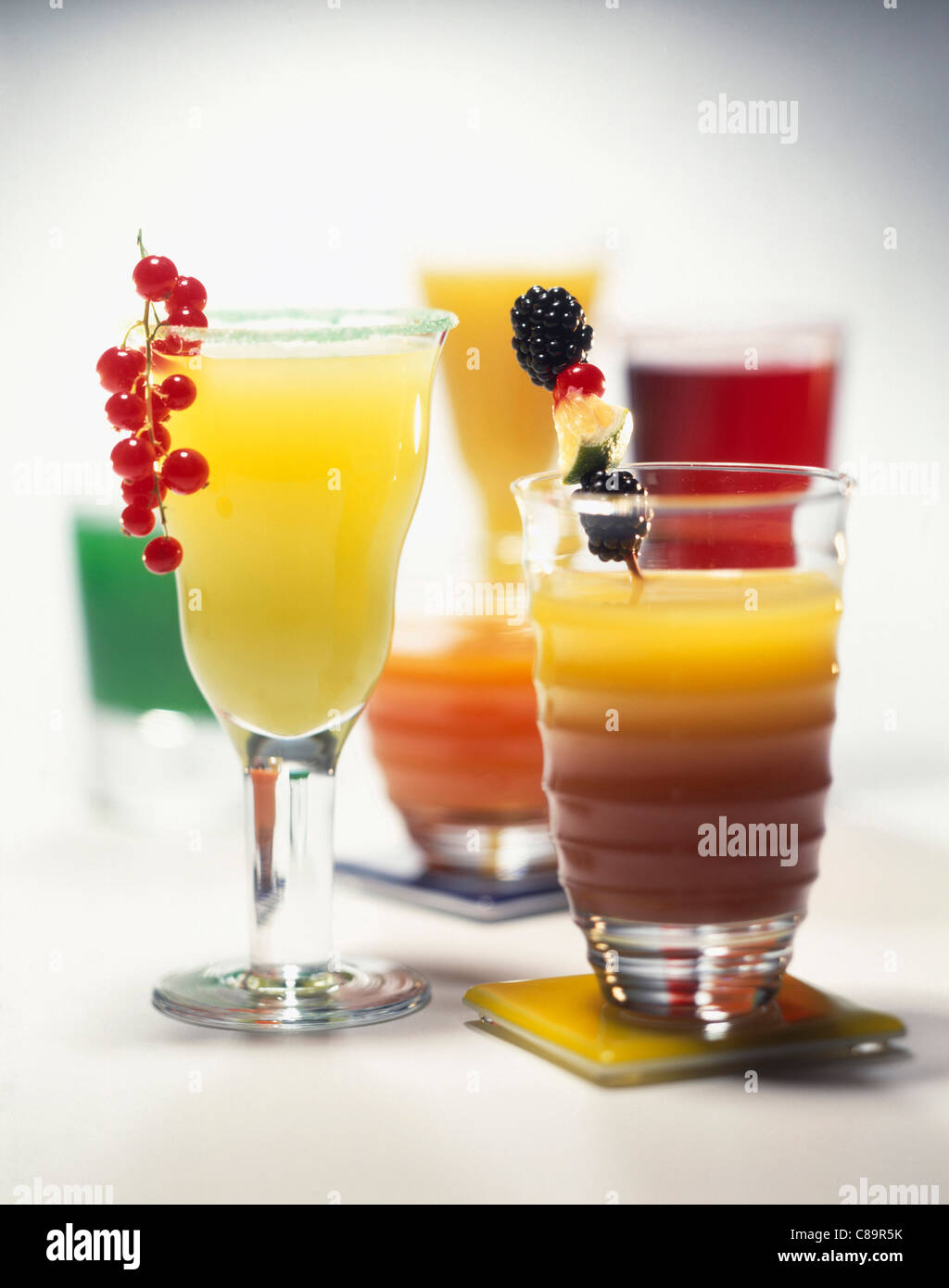 Selection of fruit juices Stock Photo - Alamy
