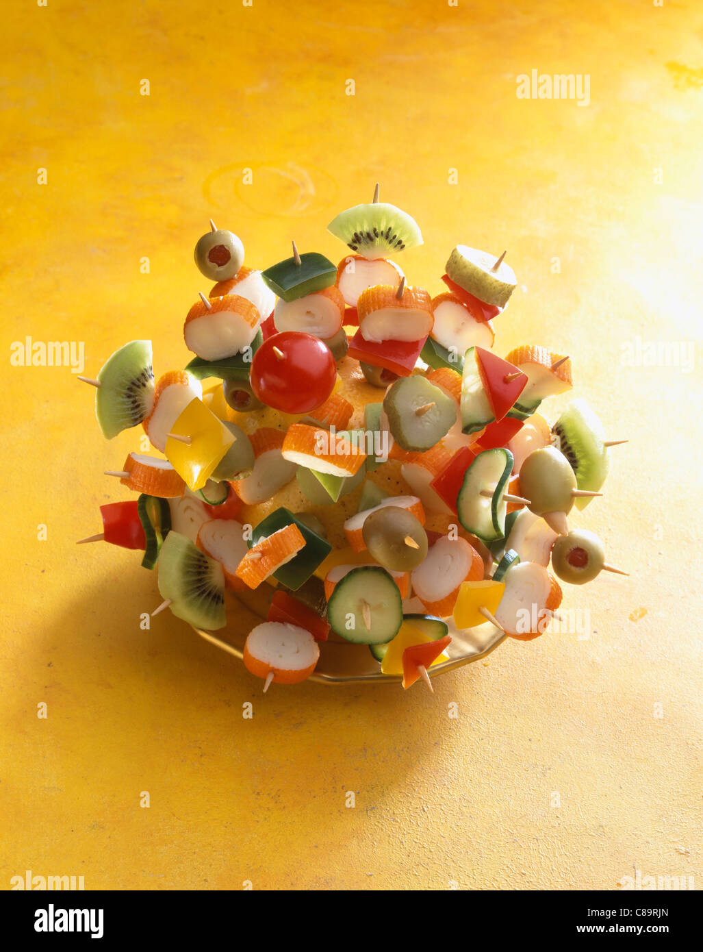 Surimi cocktail stick salad Stock Photo - Alamy