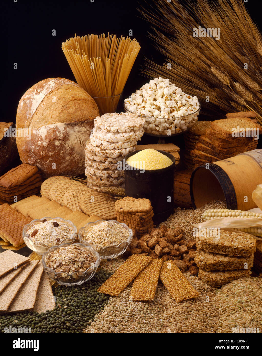 Selection of organic products Stock Photo - Alamy