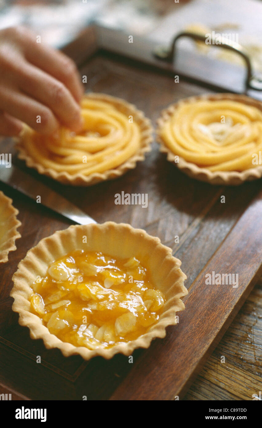 Thin pastry melon tart Stock Photo - Alamy