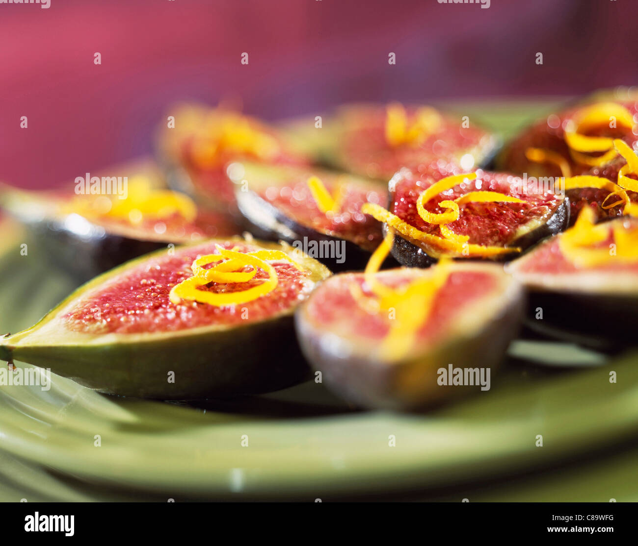 Figs roasted in port Stock Photo - Alamy