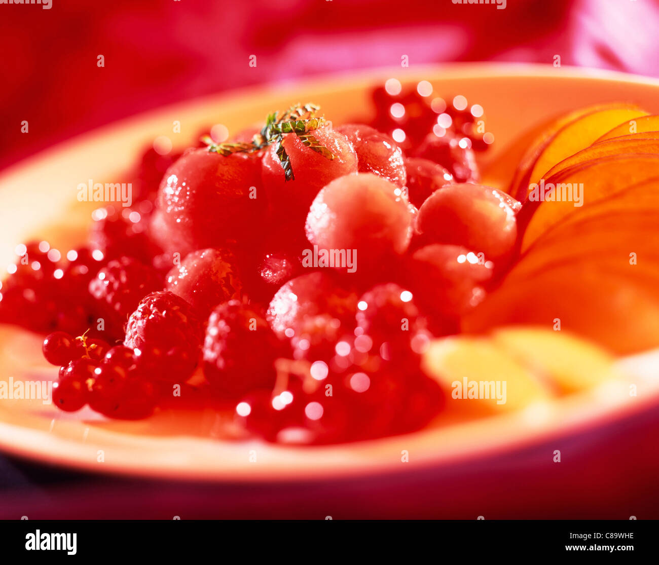 Summer fruit soup Stock Photo - Alamy