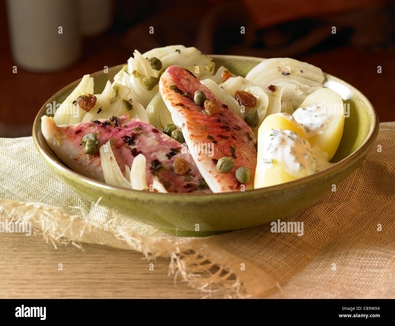 Red Mullet And Potato High Resolution Stock Photography and Images - Alamy