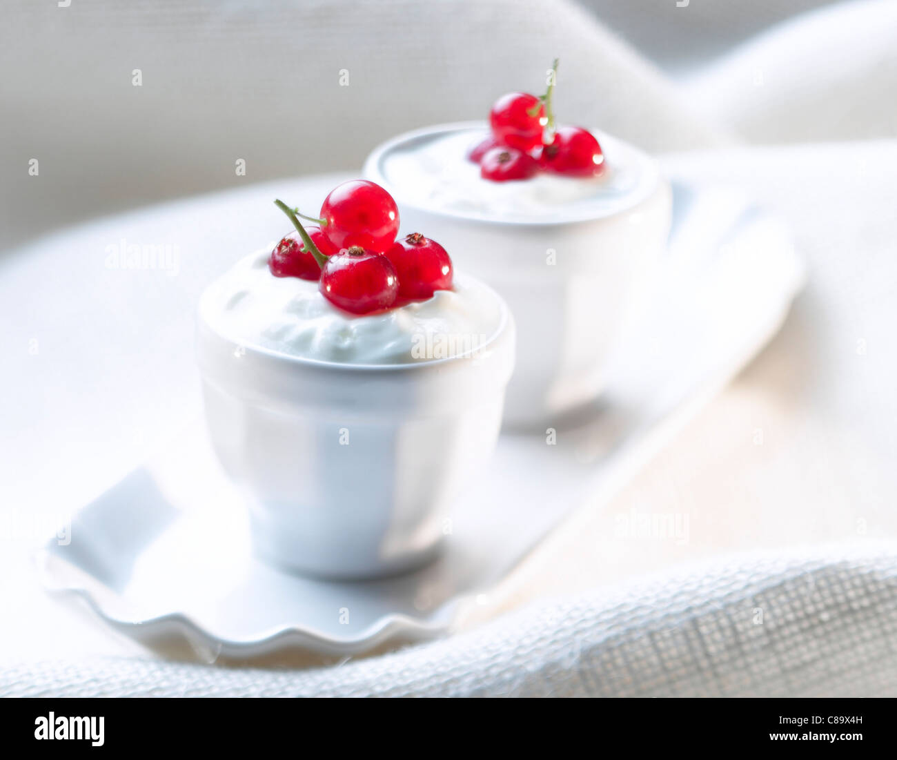 Fromage frais summer fruit hi-res stock photography and images - Alamy