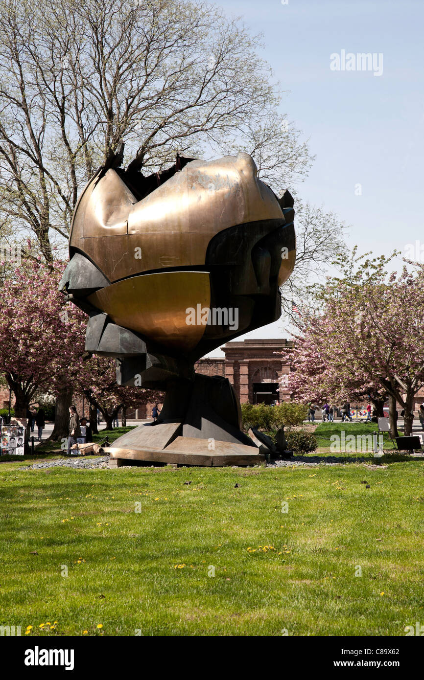 World Trade Center Sphere, Battery Park, NYC Stock Photo - Alamy
