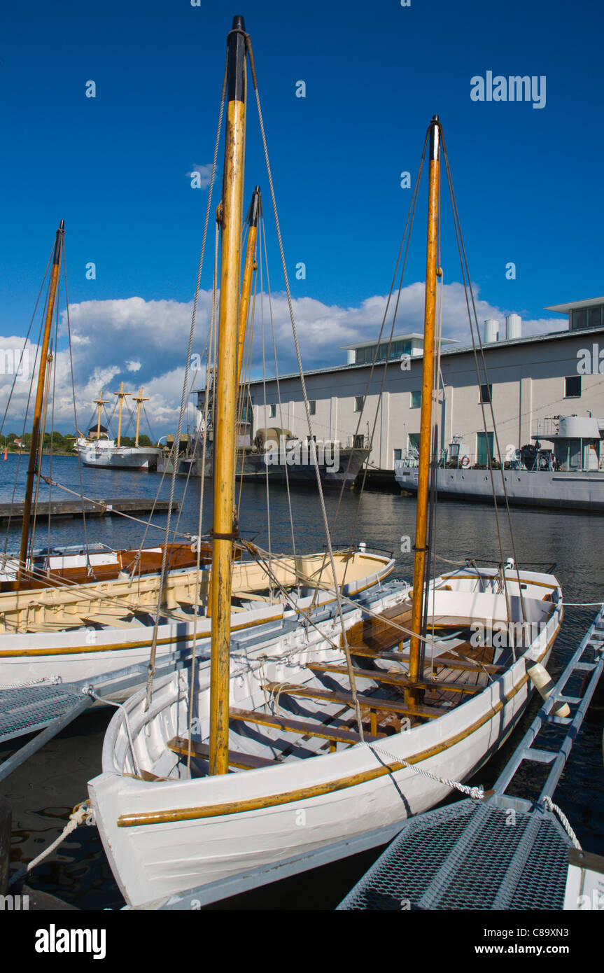 Töser frigate boat (1855) in front of Marinmuseum the Maritime museum ...