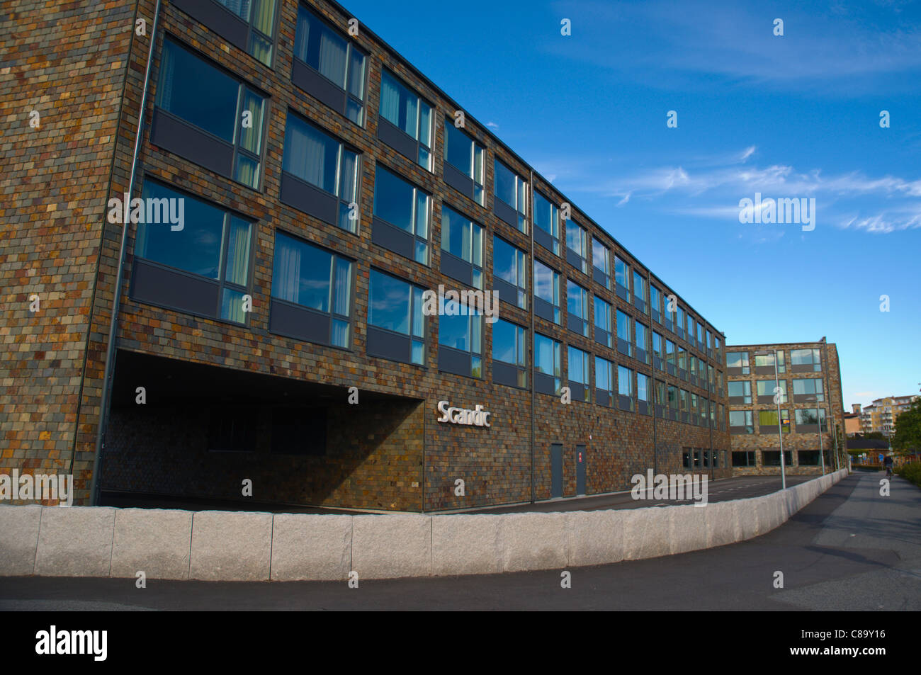 Scandic hotel exterior at Fisktorget square Karlskrona in Blekinge ...