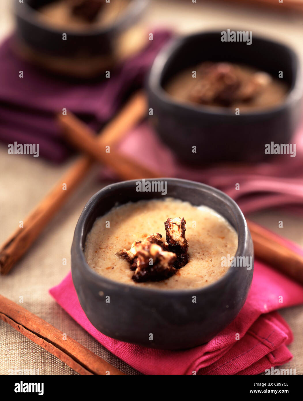 Cereal cream dessert Stock Photo - Alamy