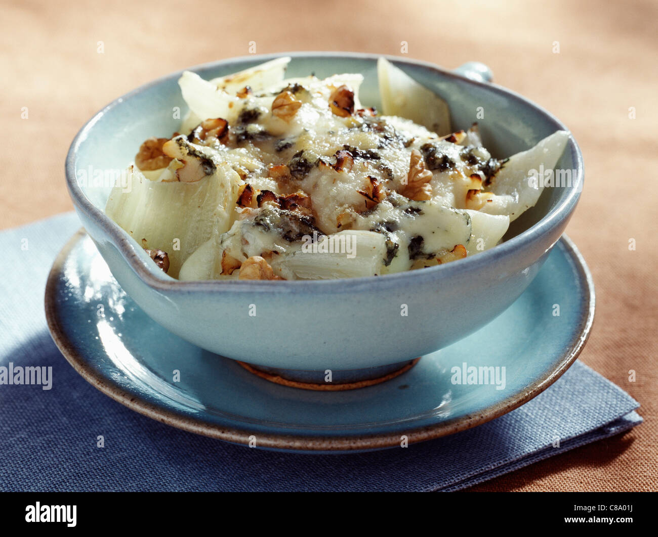 Grilled Swiss chard with nuts Stock Photo - Alamy