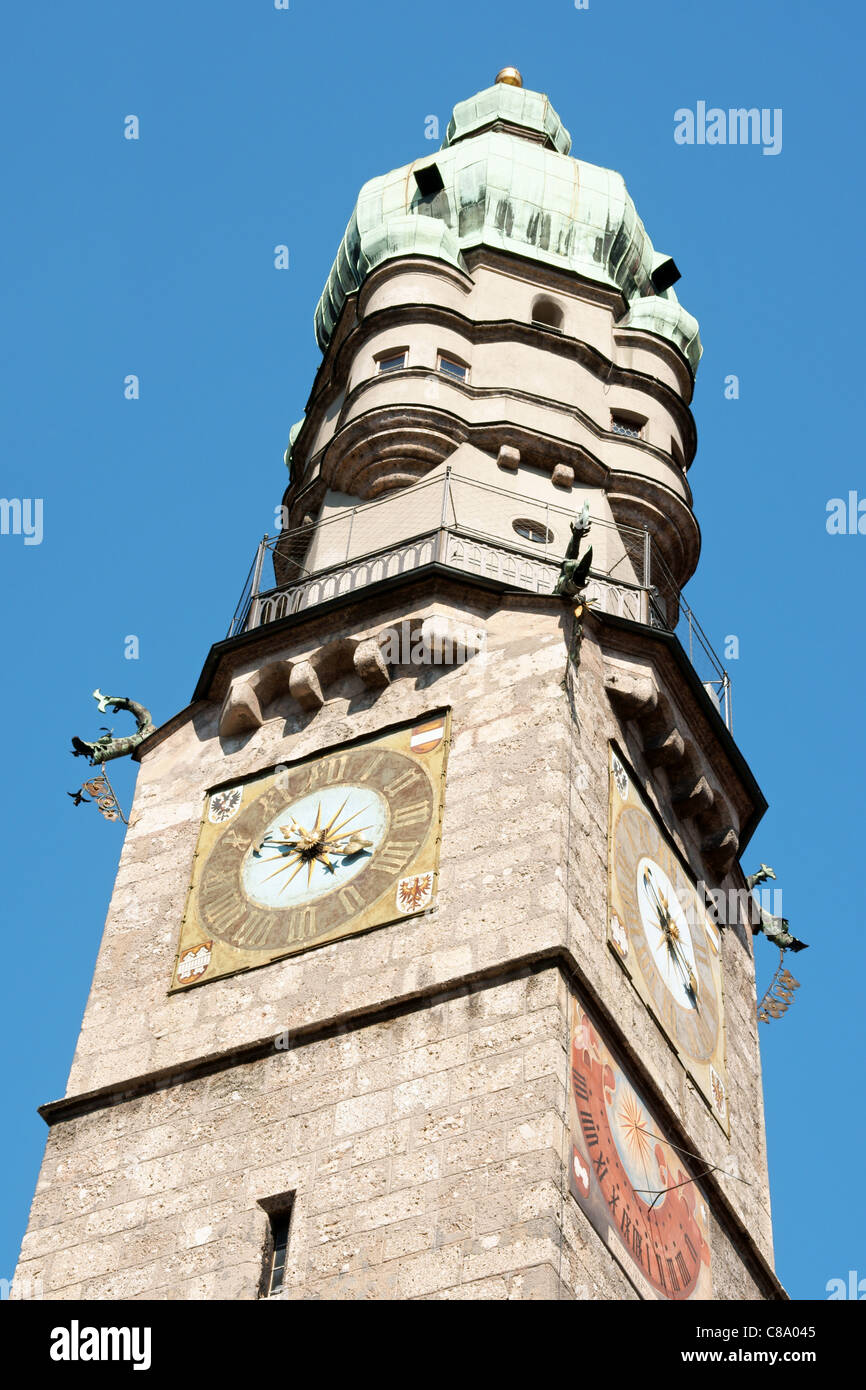 Innsbruck clock tower hi-res stock photography and images - Alamy