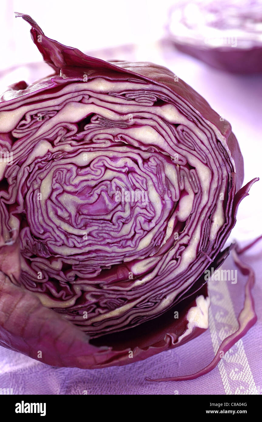 Sliced red cabbage Stock Photo - Alamy