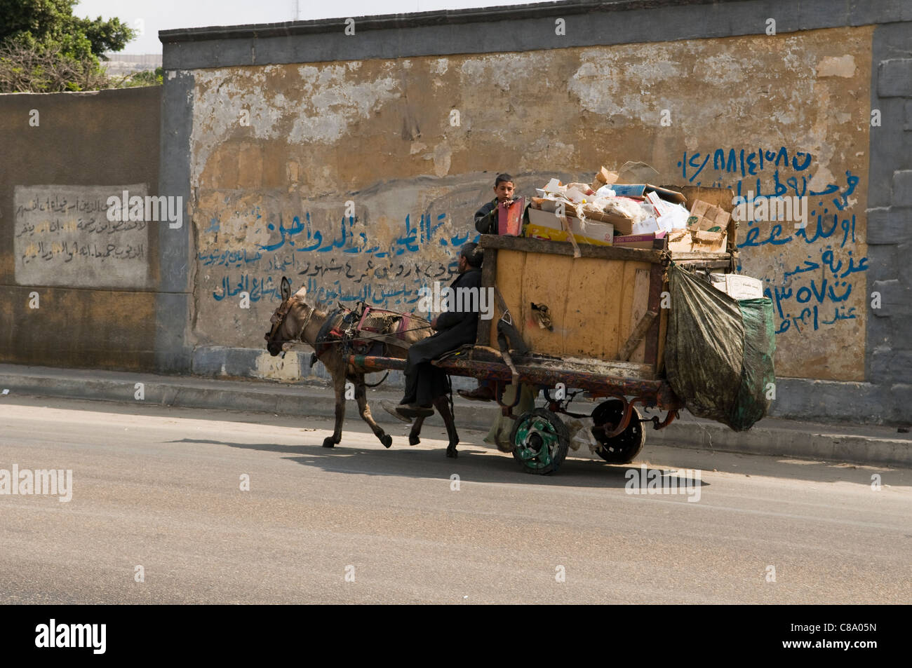 Trash collector egypt hi-res stock photography and images - Alamy