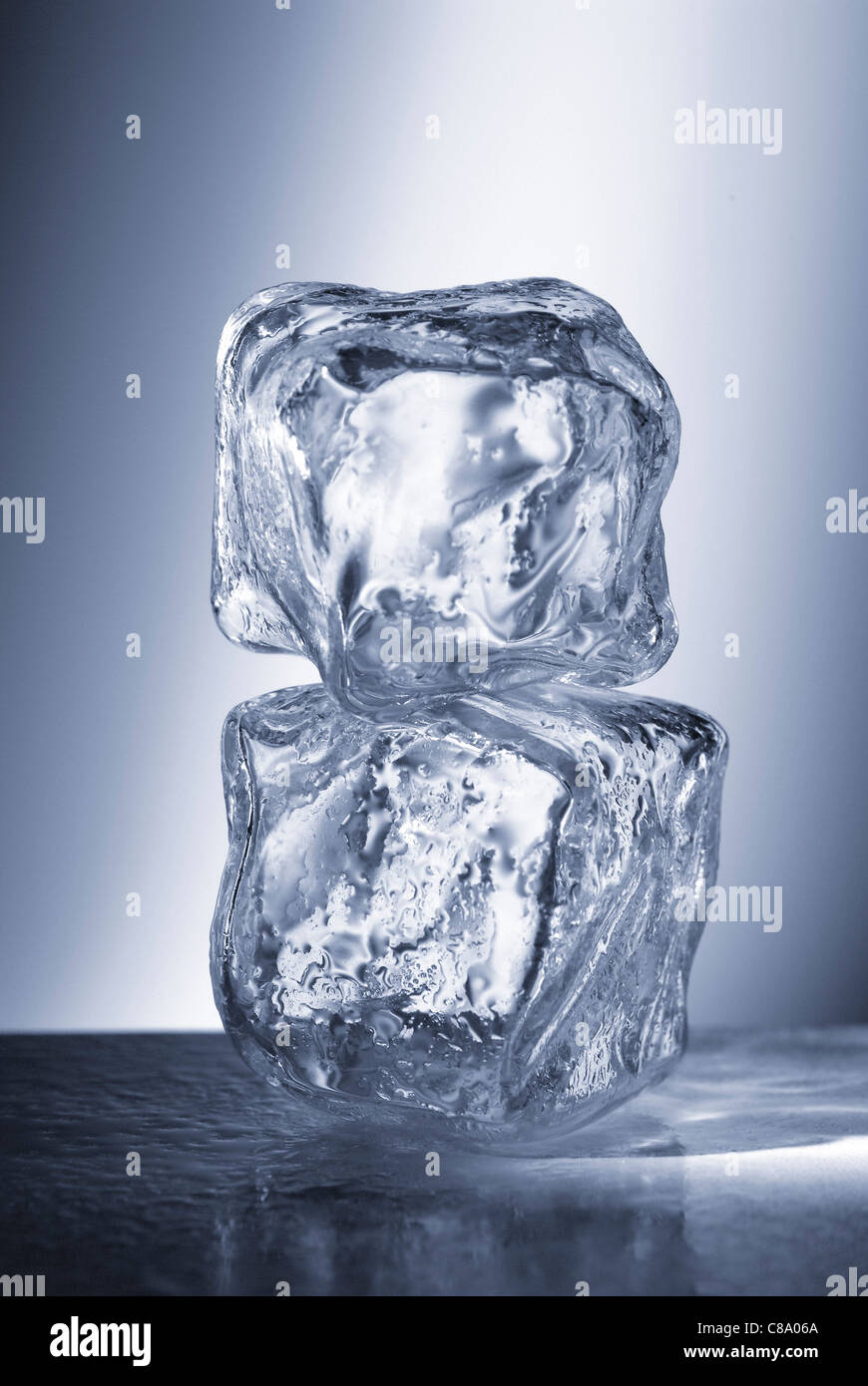 Two ice cubes Stock Photo - Alamy