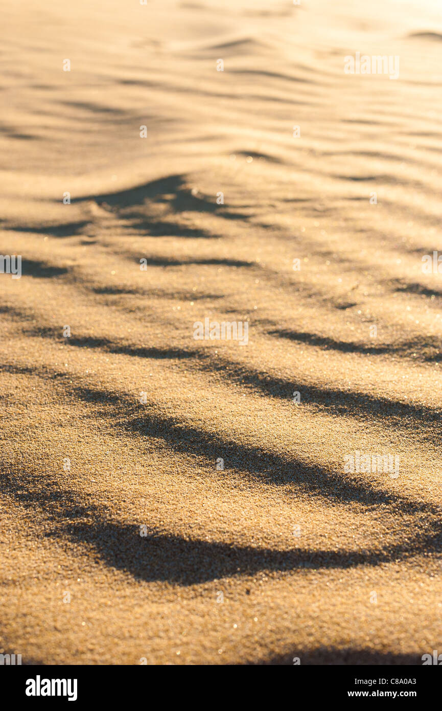 Wave marked sandy beach hi-res stock photography and images - Alamy