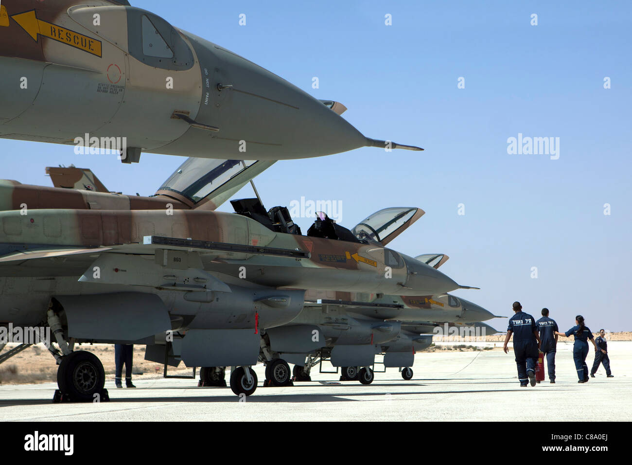 IAF F-16I Fighter jet on the ground Stock Photo - Alamy
