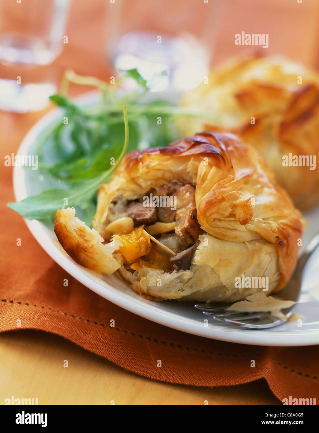 Lamb mini pastilla Stock Photo - Alamy