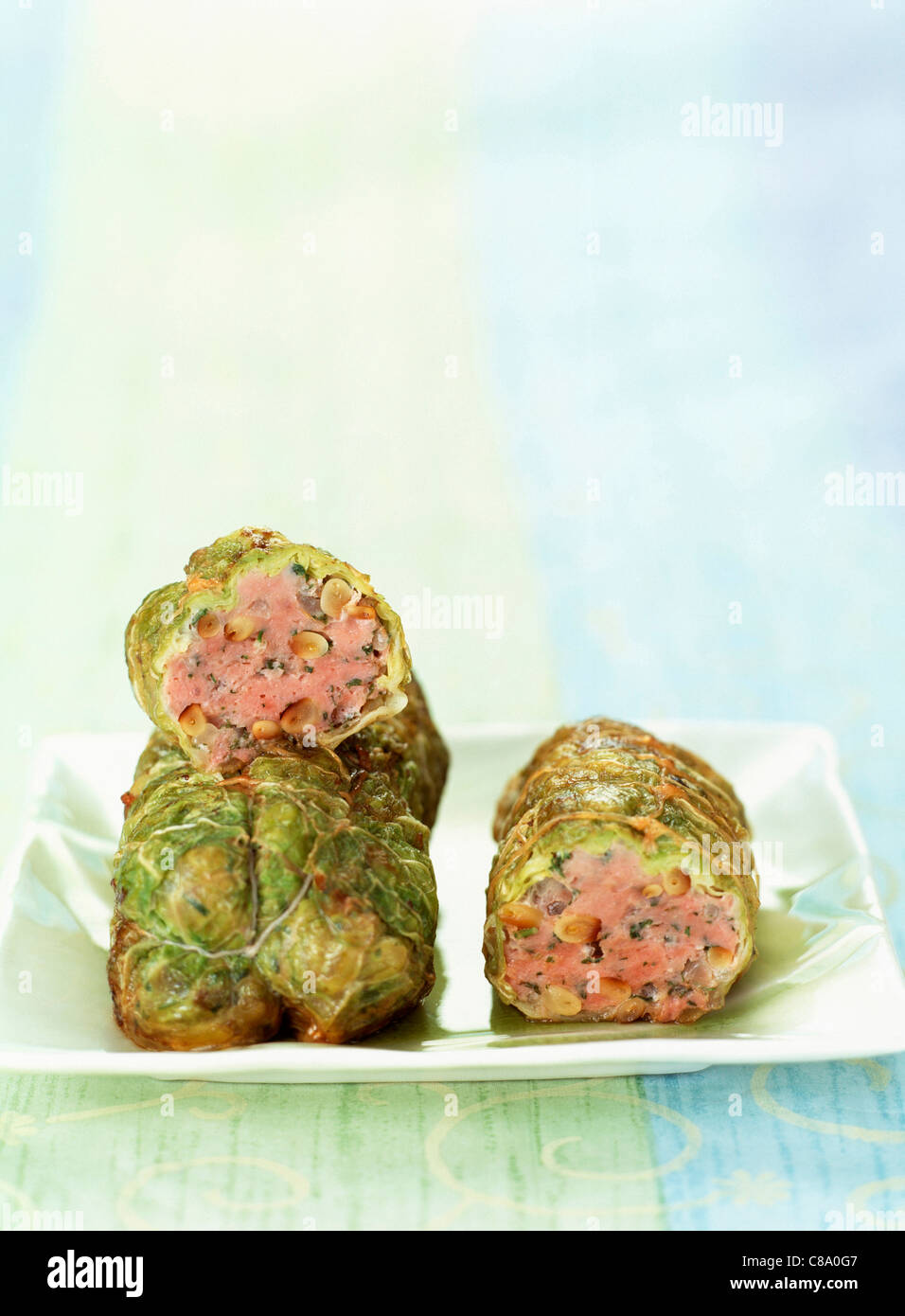 Mini stuffed cabbages Stock Photo - Alamy