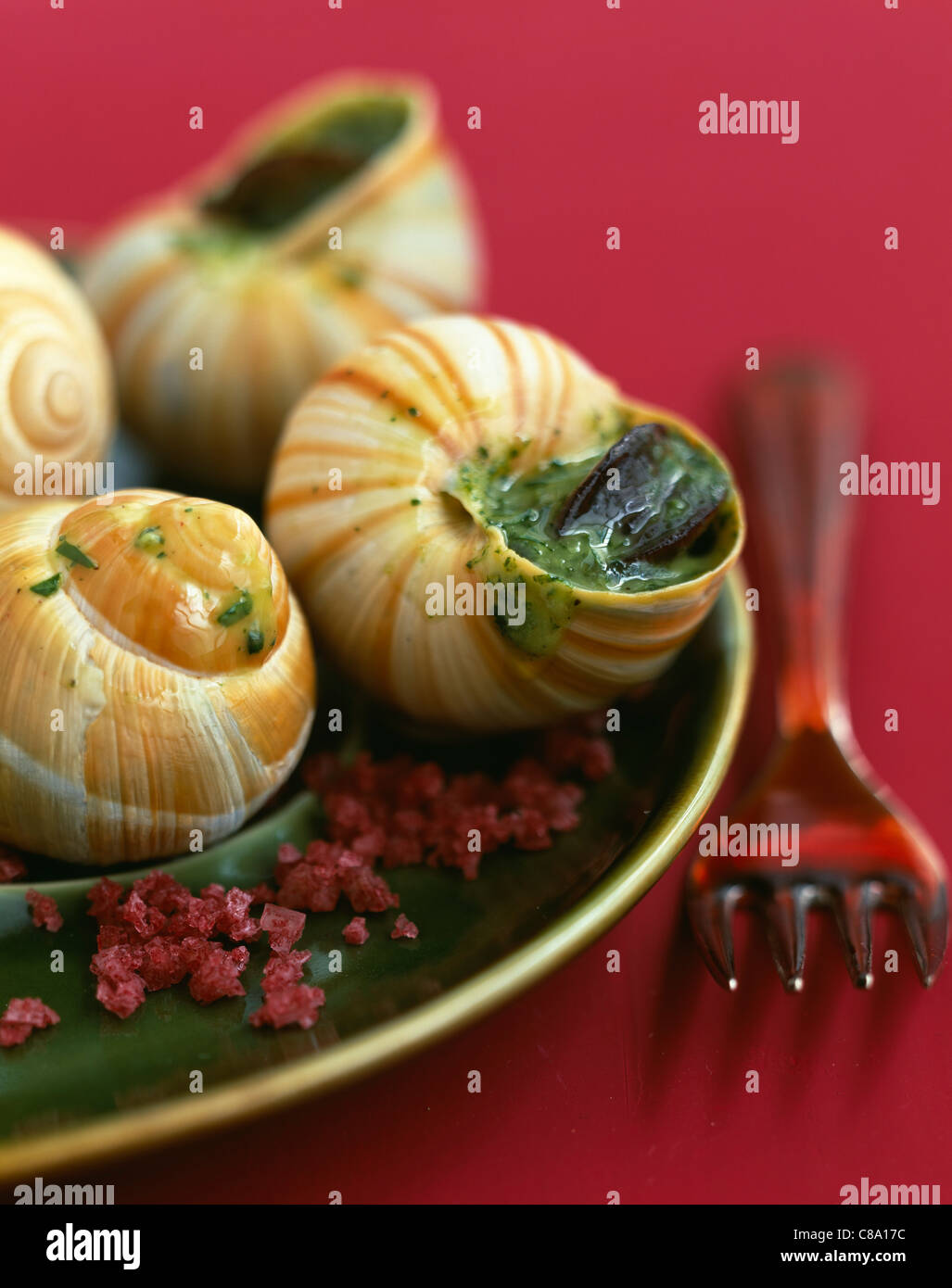Snails with parsley butter Stock Photo - Alamy