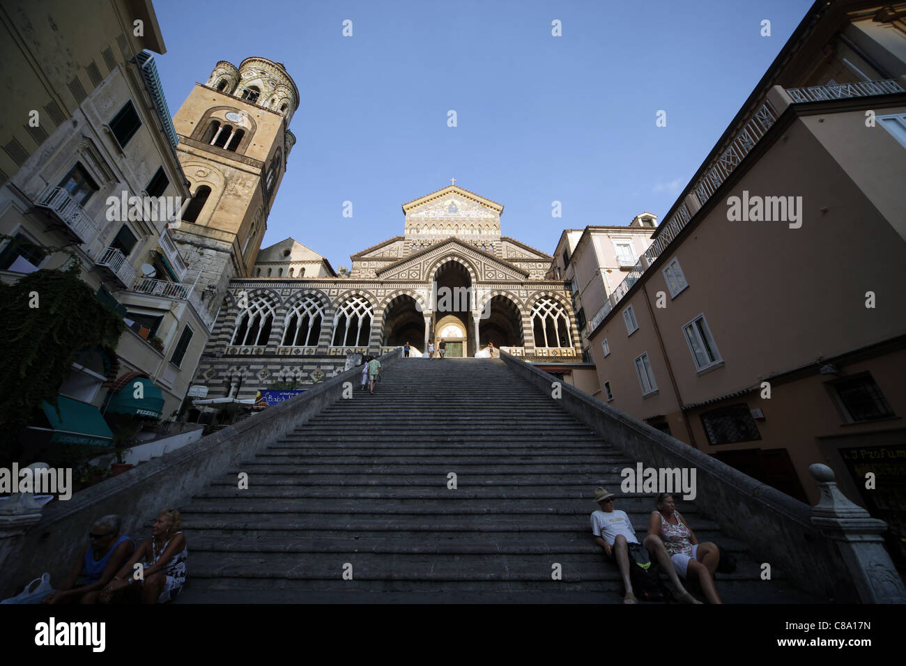 AMALFI CATHEDRAL BELL TOWER & STEPS AMALFI DRIVE SOUTHERN ITALY 16 ...