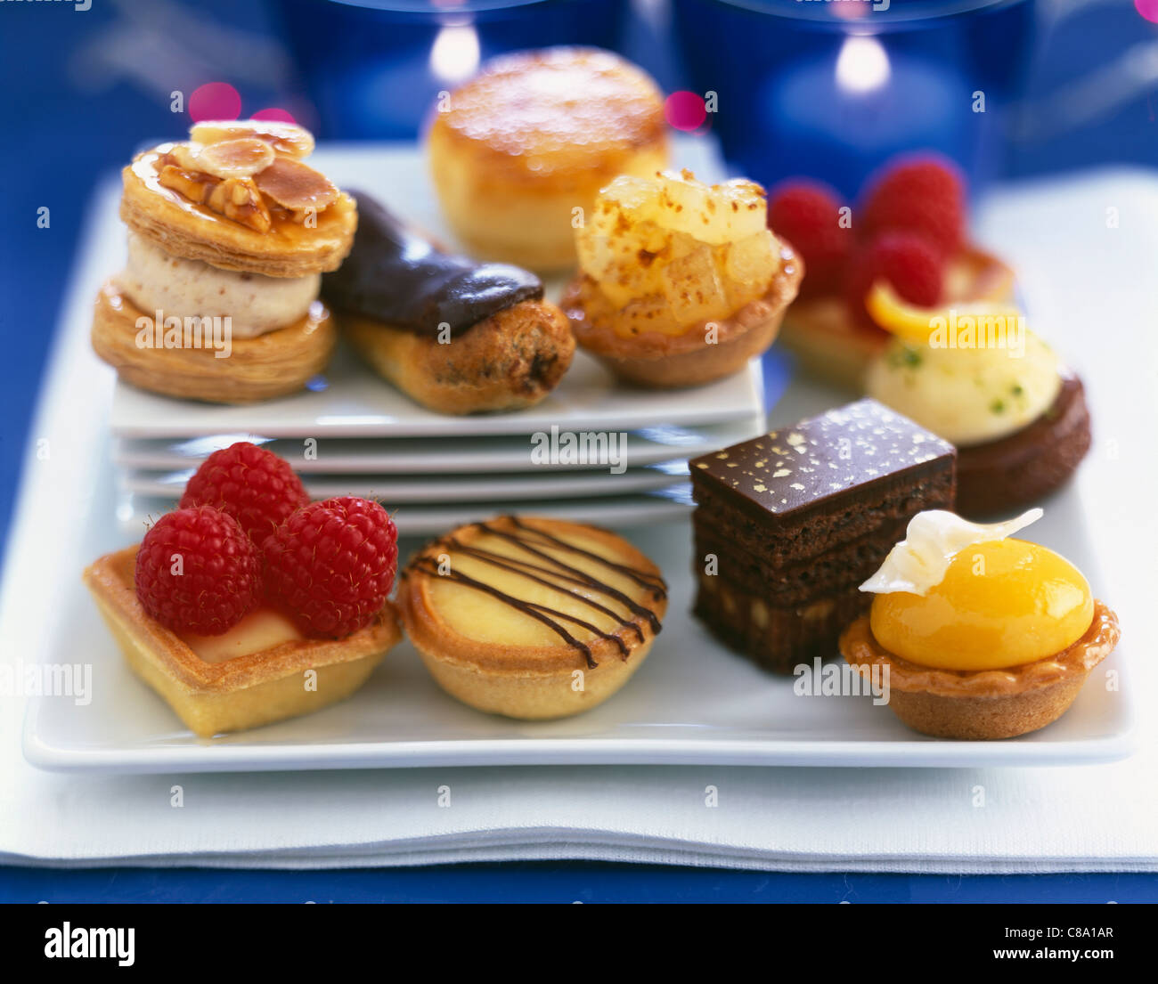 Selection of sweet delicacies Stock Photo - Alamy