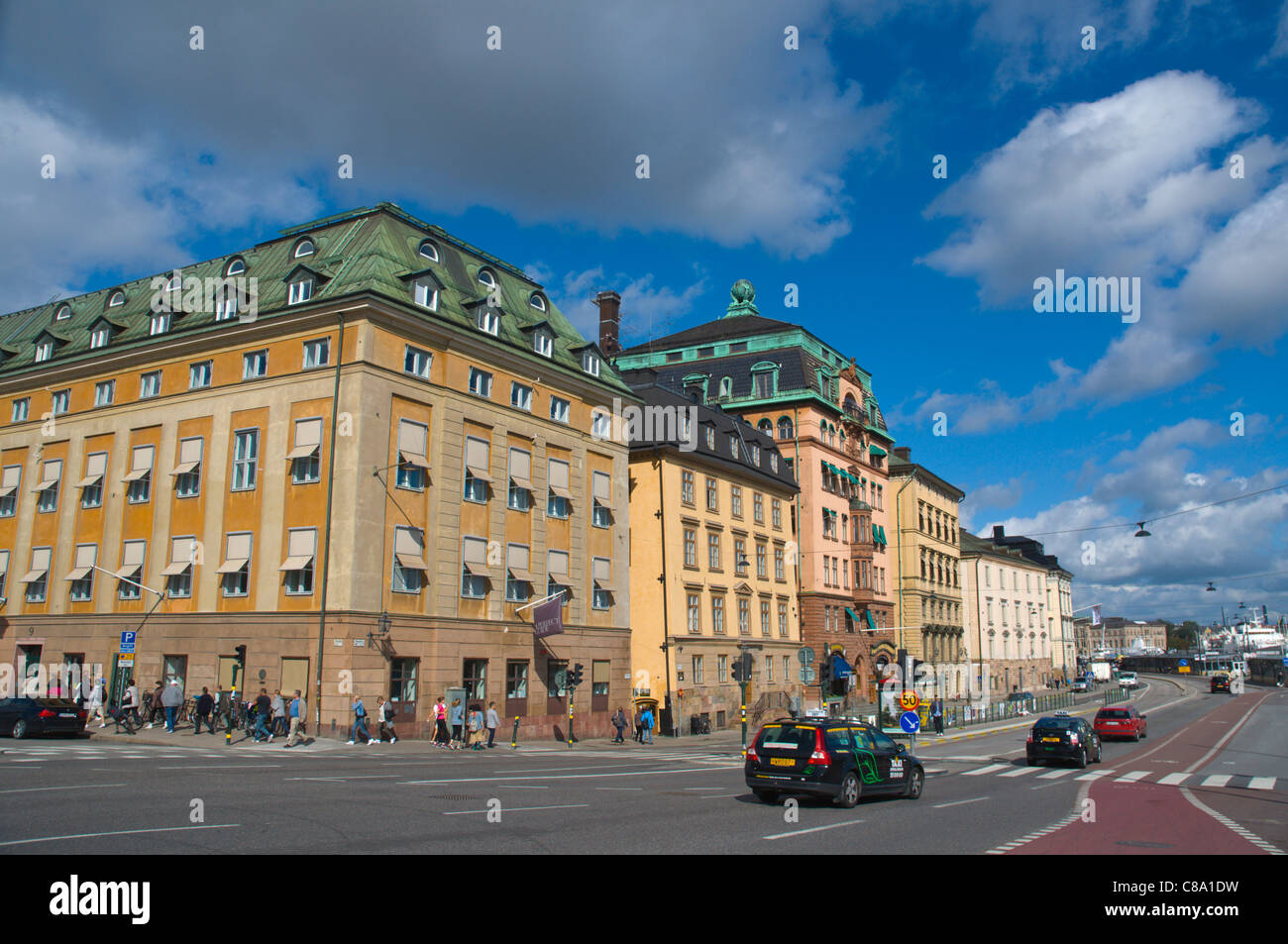 Skeppsbron street Gamla Stan old town Stockholm Sweden Europe Stock ...
