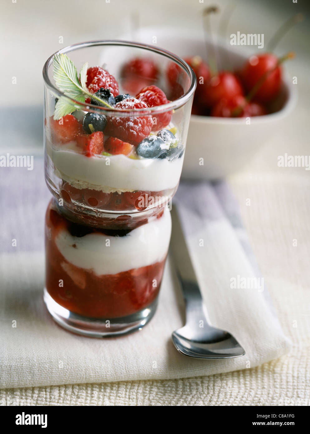 Fromage Frais Raspberry High Resolution Stock Photography and Images ...