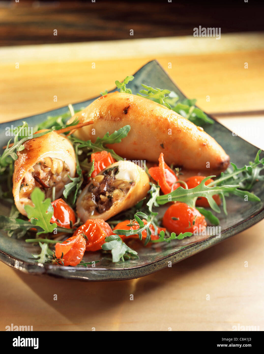 Stuffed baby squid hi-res stock photography and images - Alamy