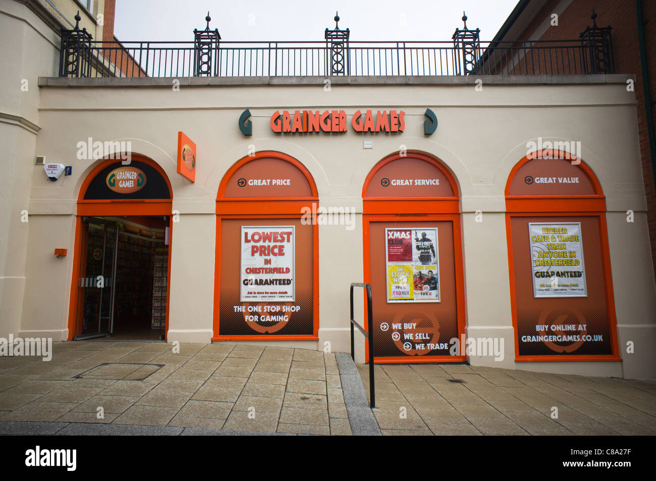 Grainger Games shop frontage on Steeplegate Vicar Lane shopping centre ...