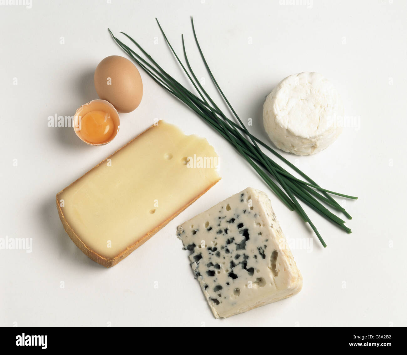 Selection cheeses cut out hi-res stock photography and images - Alamy