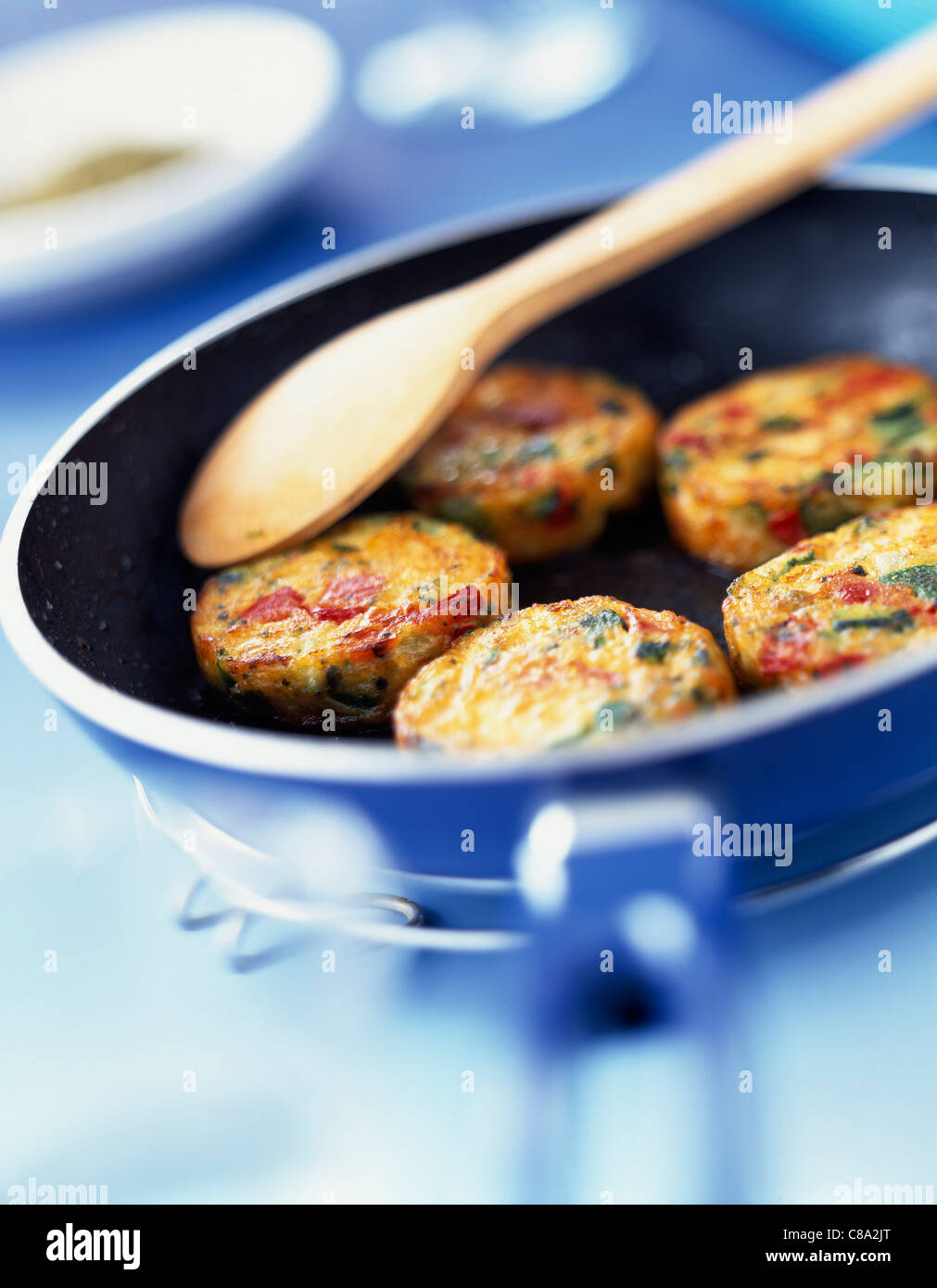 Small fried vegetable cakes Stock Photo - Alamy