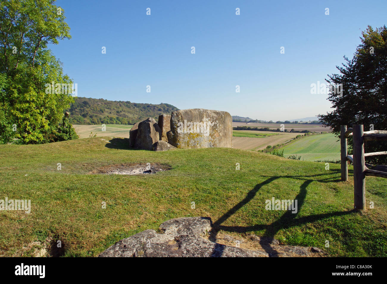 Coldrum stones Neolithic chambered long barrow Trottiscliffe Kent ...