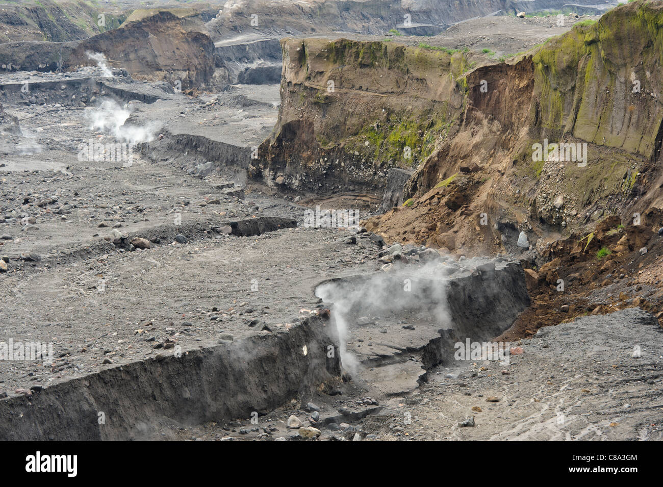 Gendol river gorge, Kaliadem, nr Yogyakarta, Java, Indonesia Stock ...