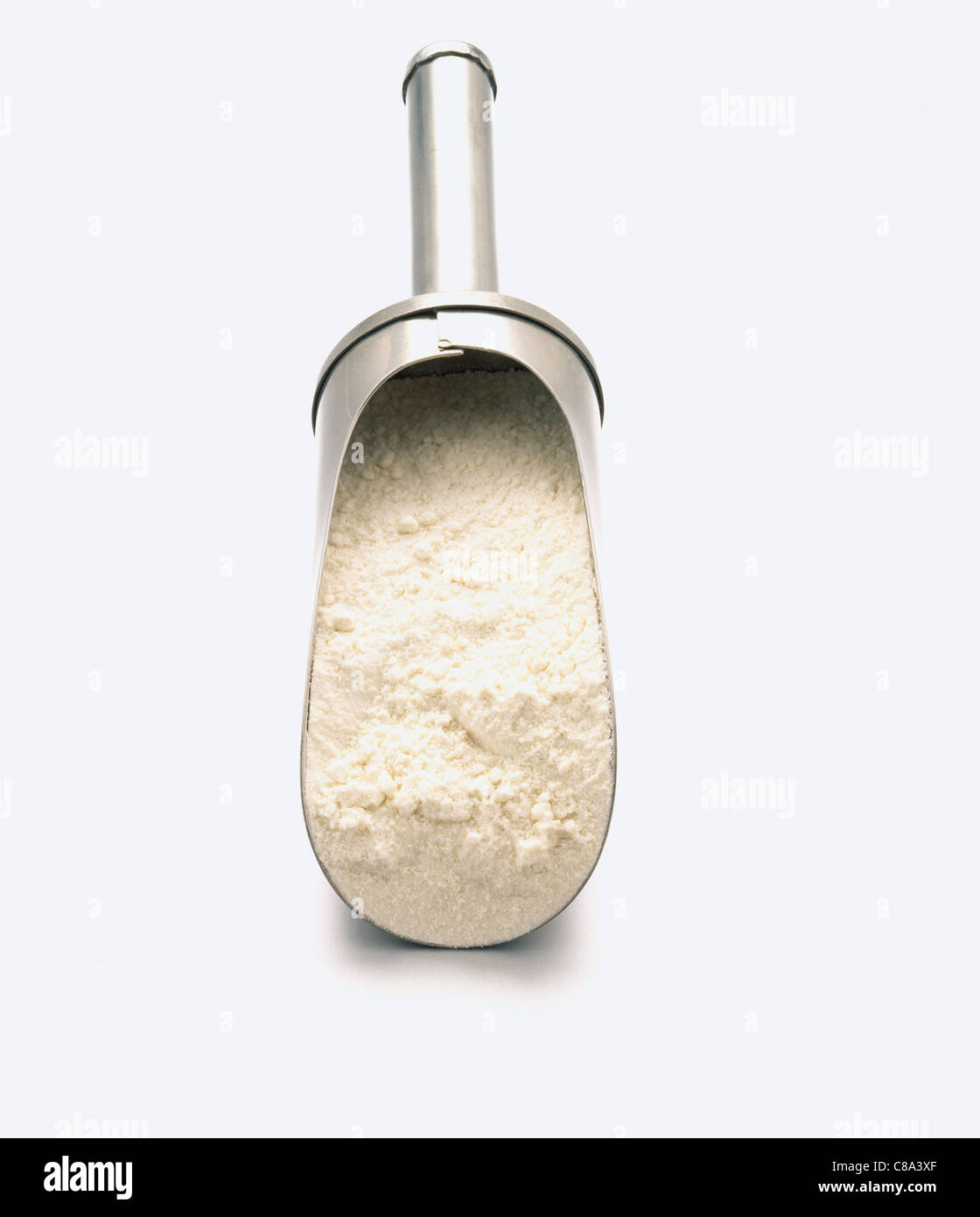 White flour in scoop Stock Photo - Alamy