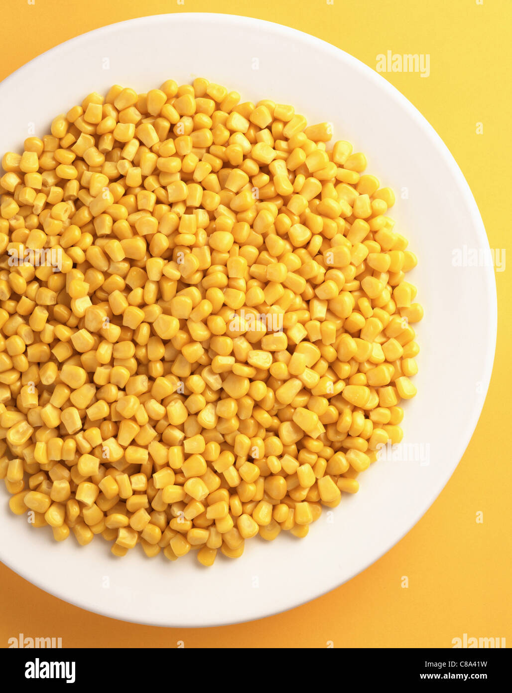 Plate of sweetcorn Stock Photo - Alamy