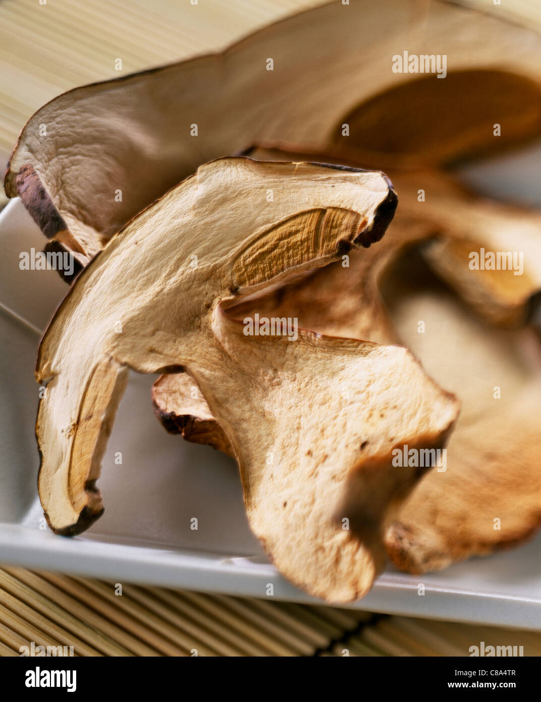 Dried cèpe mushrooms Stock Photo - Alamy