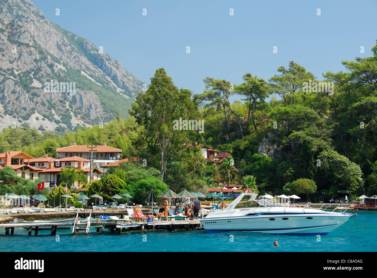 AKYAKA, TURKEY. A view of the hamlet of Iskele outside Akyaka on the ...