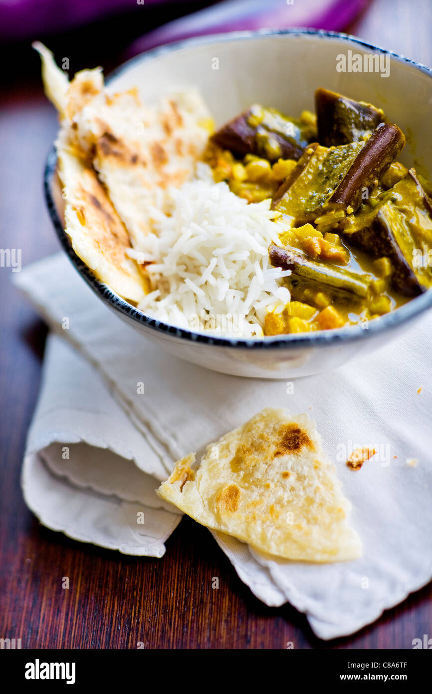 Baigan bharta : eggplant curry Stock Photo - Alamy