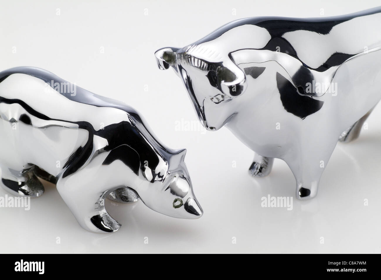 Bull and Bear Stock Photo - Alamy